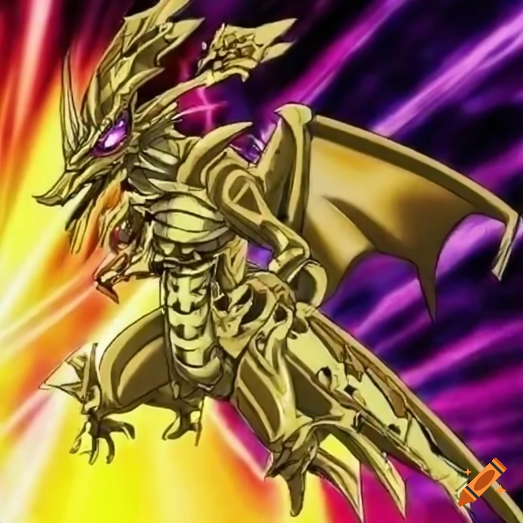 Gold-Eyes Bronze Dragon with bat-like wings in a cosmic setting on Craiyon