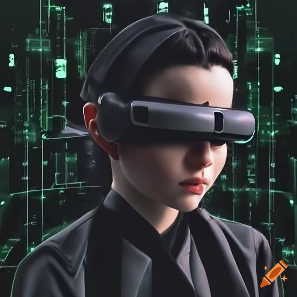 Student as Neo from The Matrix downloading knowledge in virtual reality ...