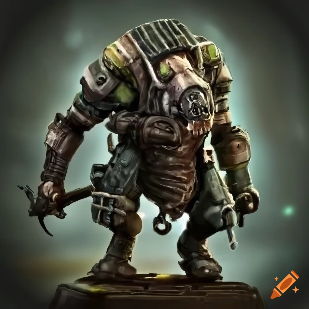 Tiberium wars ratfolk rat CBRN SEVA biochemical warrior with cybernetic ...