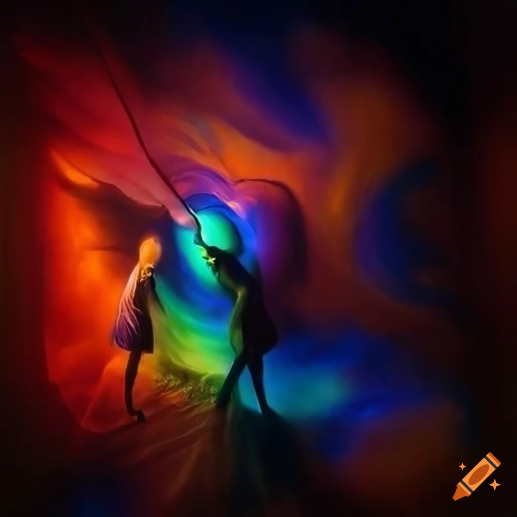 Visually stunning surreal art with rich colors and profound symbolism on Craiyon