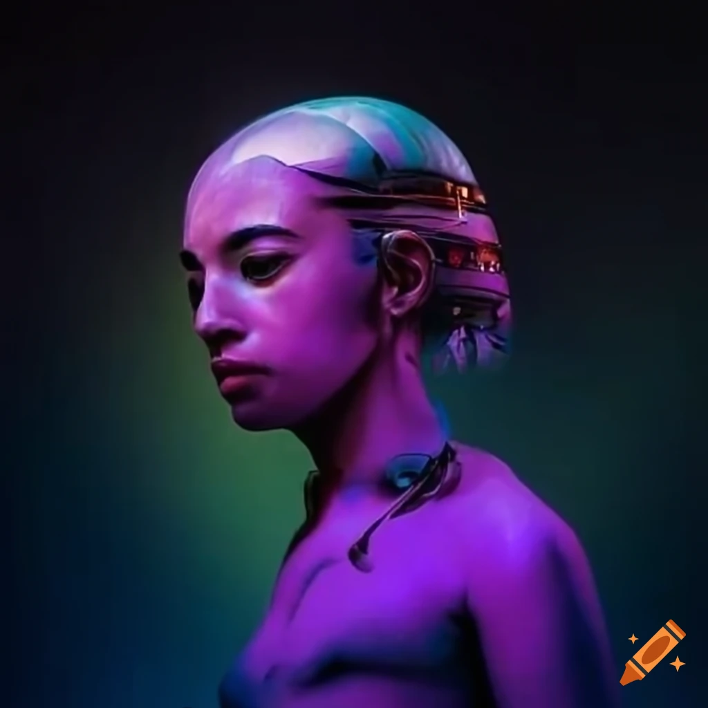 Futuristic person living in Bogota in the year 3000 a.f on Craiyon