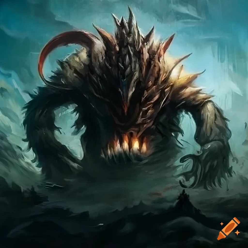 Deformed eye monster artwork by greg rutkowski on Craiyon