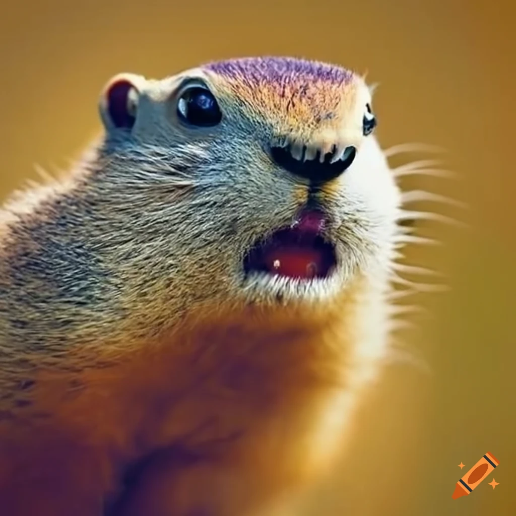 Scared gopher on Craiyon