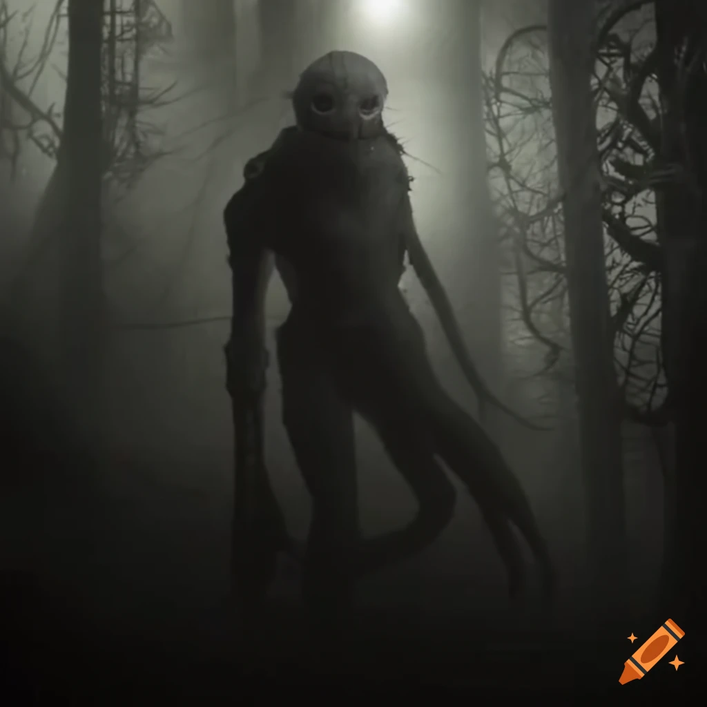 Inky darkness creature moving through shadows with eerie whispers on ...