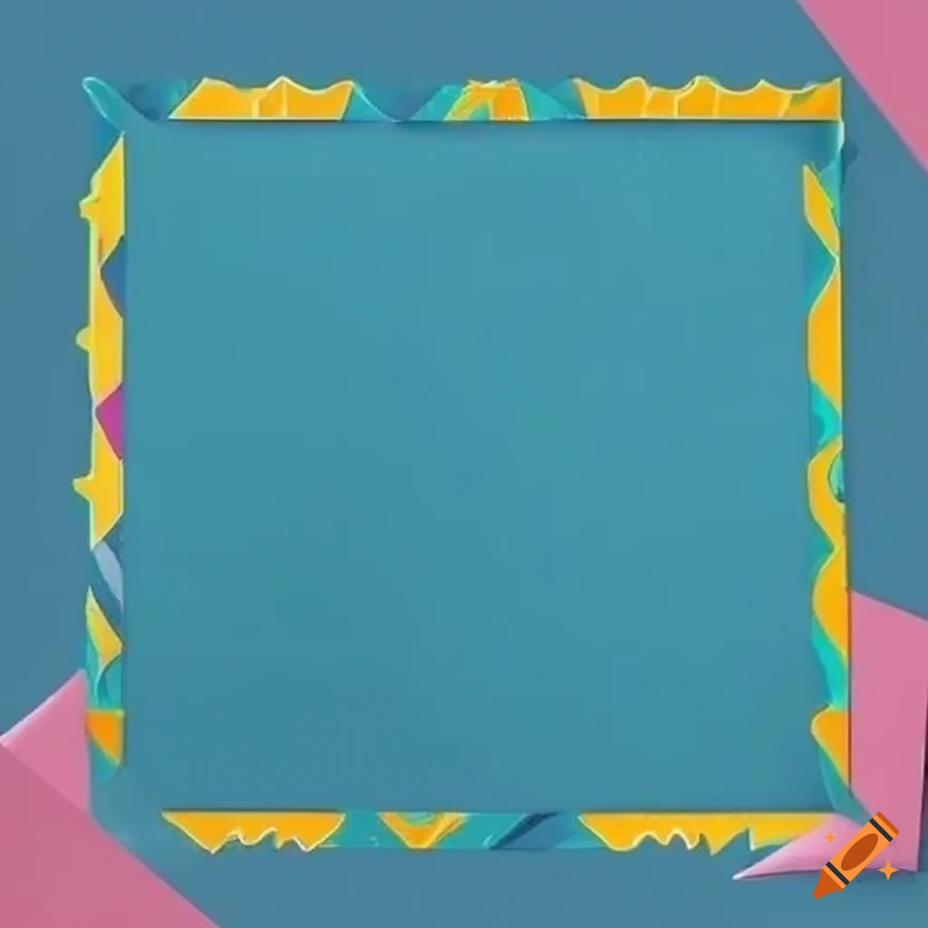 A4 paper with english-themed border design on Craiyon