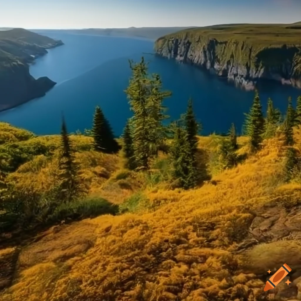 Beautiful photorealistic landscape scenery on Craiyon