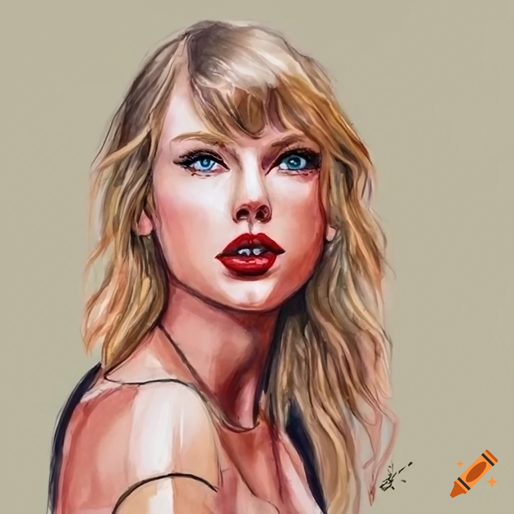 Illustration inspired by Taylor Swift's music in watercolor style on ...
