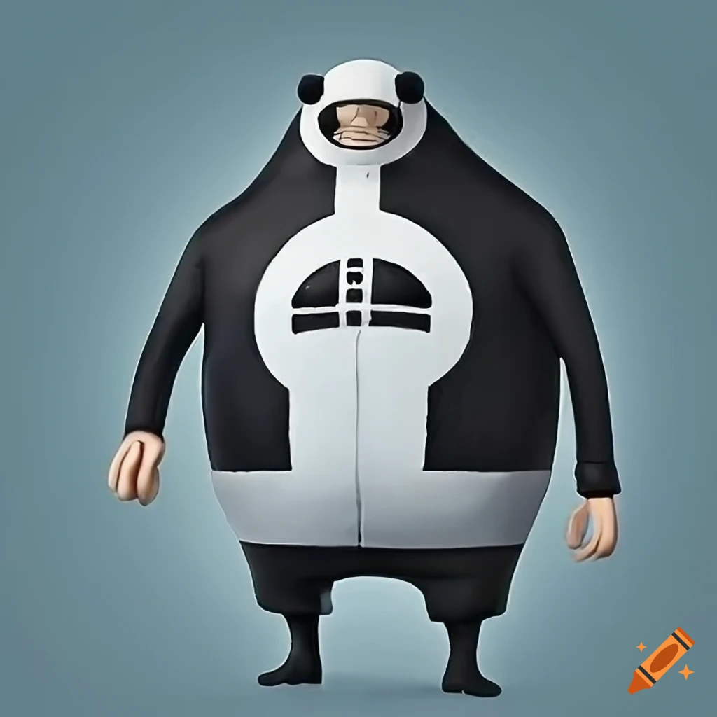 Chibi version of Bartholomew Kuma from One Piece standing front view ...