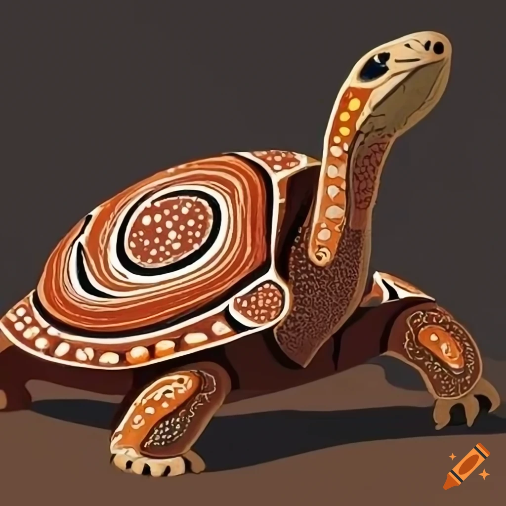 Aboriginal turtle symbol on Craiyon