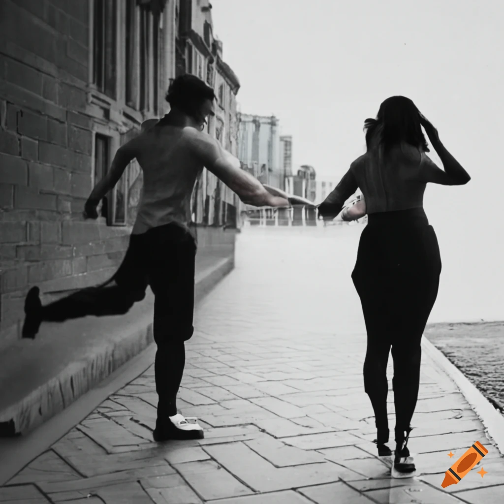 Comparison of a person dragging their feet and striding confidently on ...