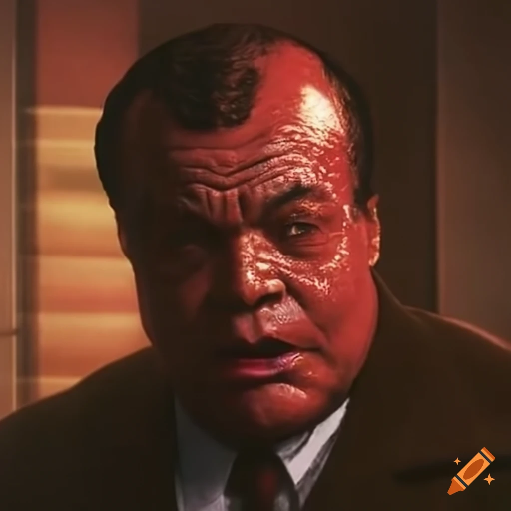 Sorrell Booke in an action scene on Craiyon