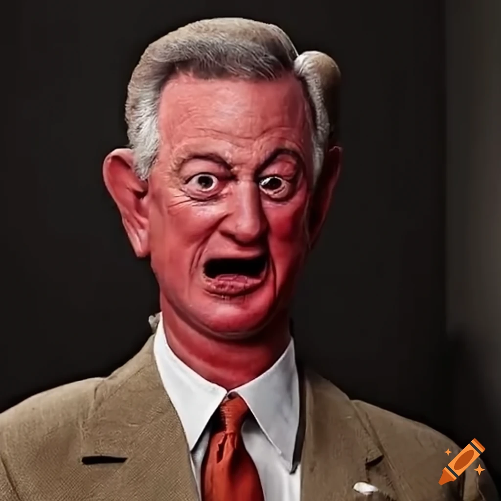 Satirical representation of angry raging traitor tommy tuberville as a ...