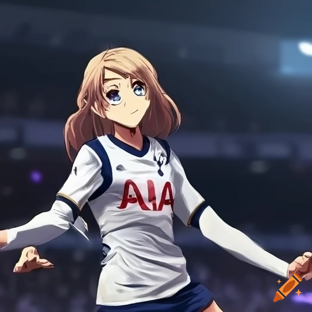Anime depiction of tottenham players on Craiyon