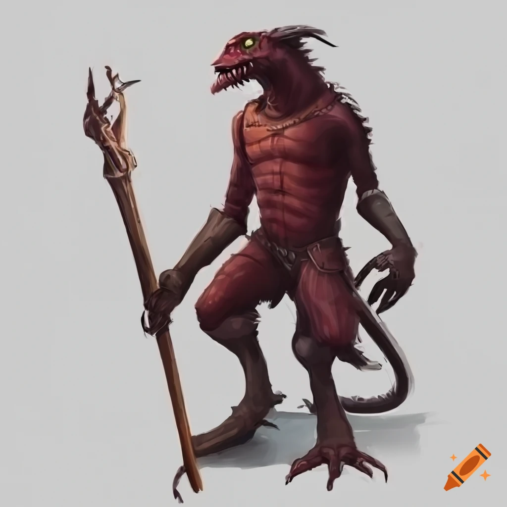 Kobold with high detail on Craiyon