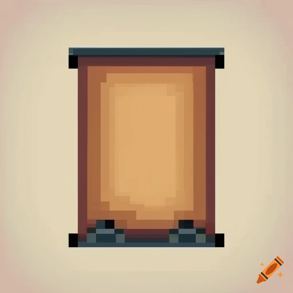 Horizontally wide open scroll pixel art on Craiyon