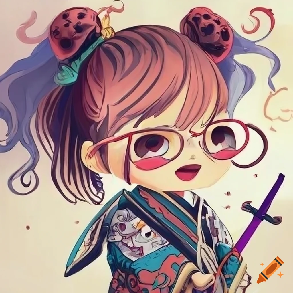 Chinese cartoon art on Craiyon