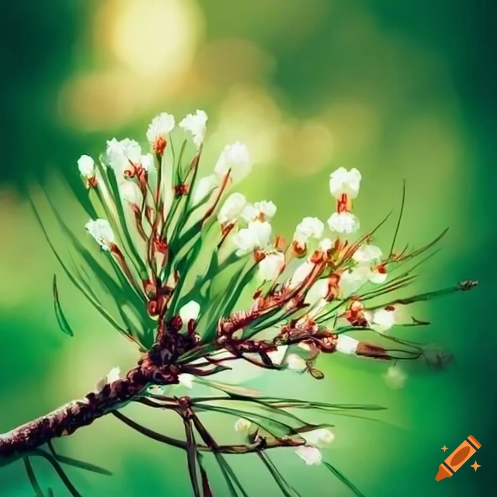 Pine blossom on Craiyon