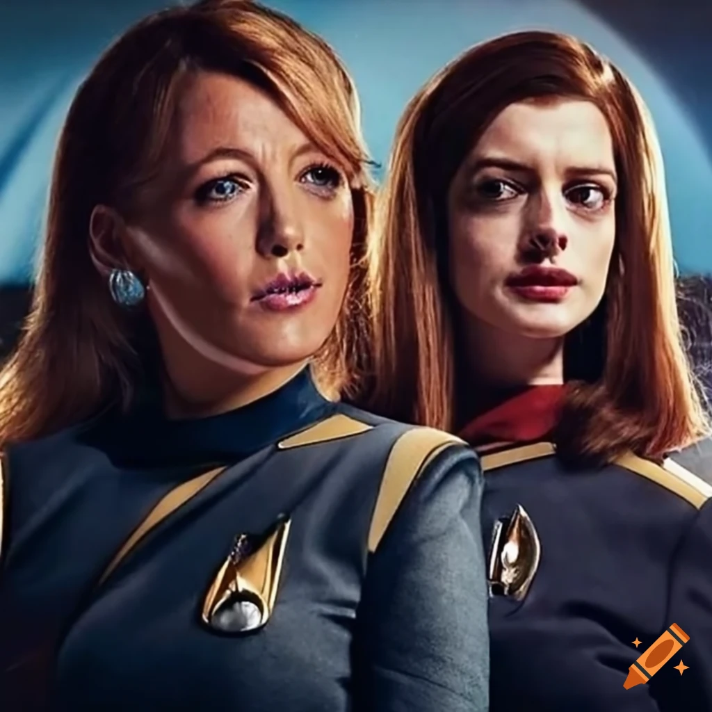 Blake Lively and Anne Hathaway as Sister Starfleet officers on Star ...