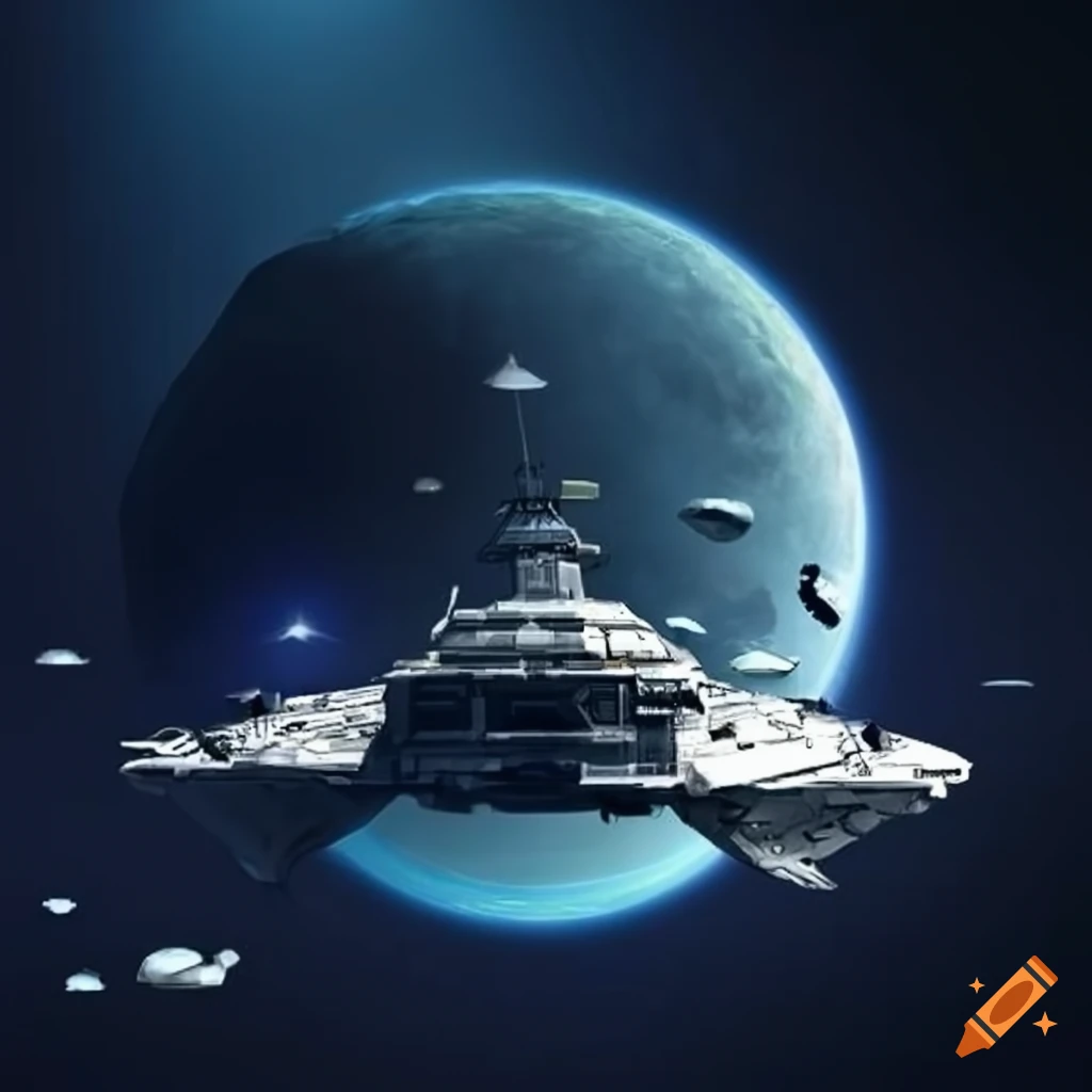 Space ship on Craiyon