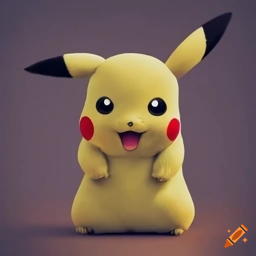 Pikachu character on Craiyon