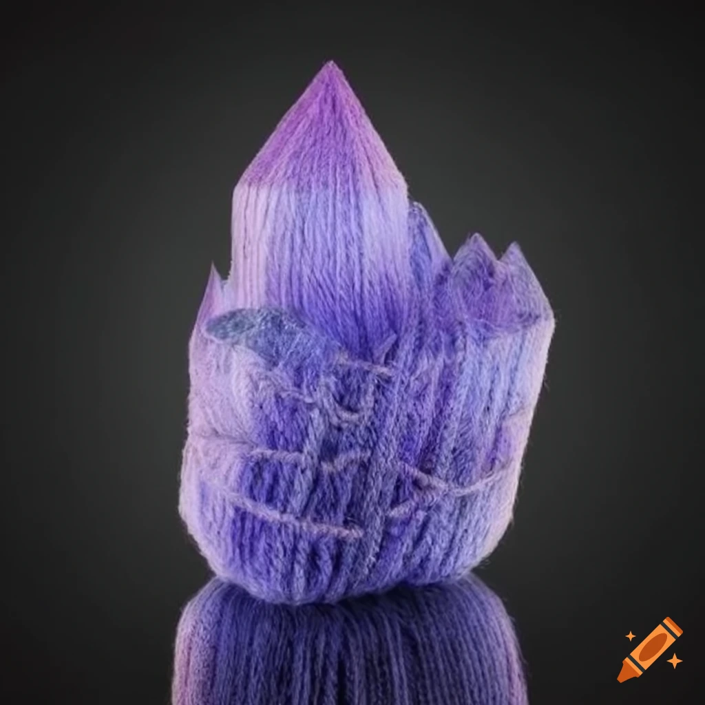 Yarn crystals on Craiyon
