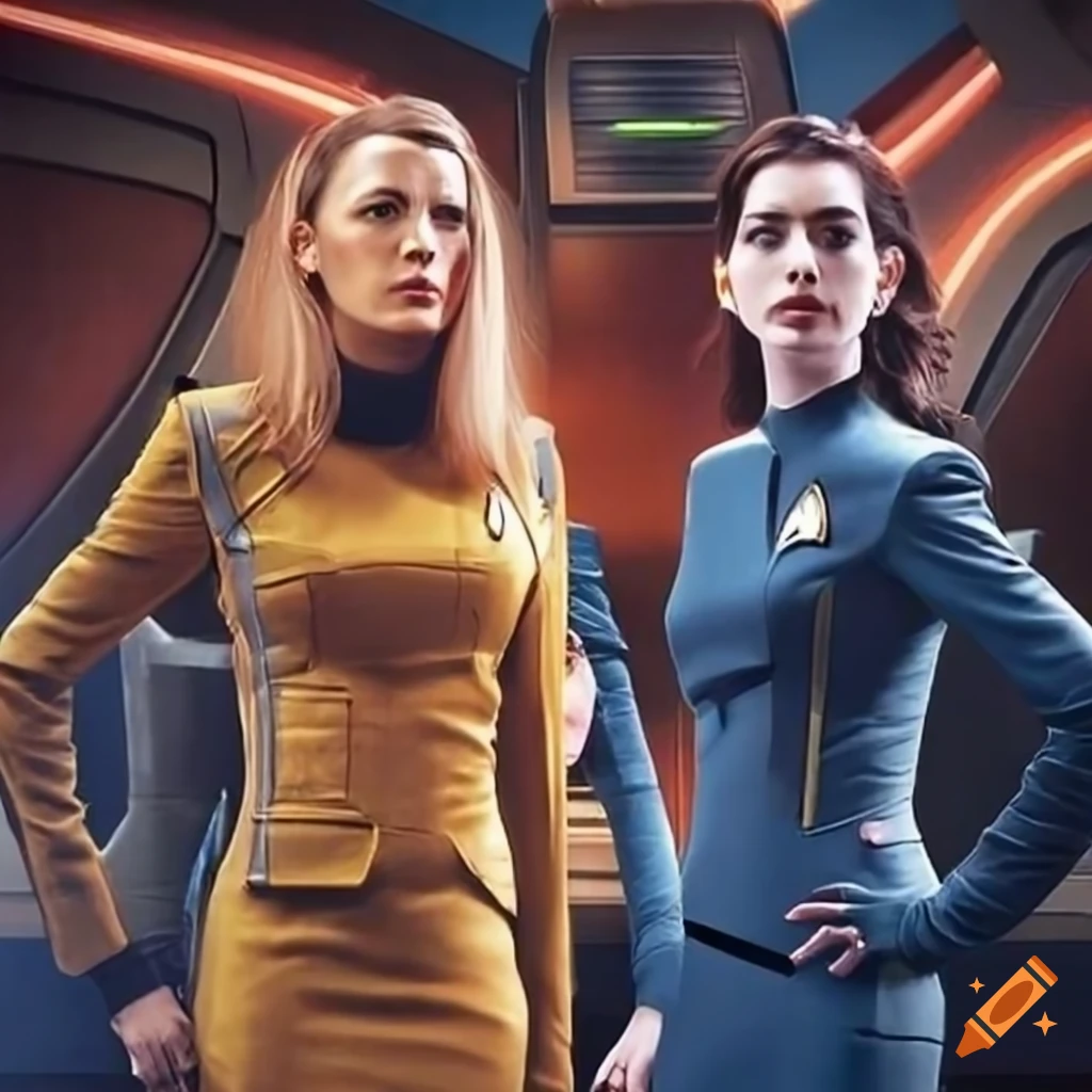 Blake Lively and Anne Hathaway as Sister Starfleet officers in Star ...