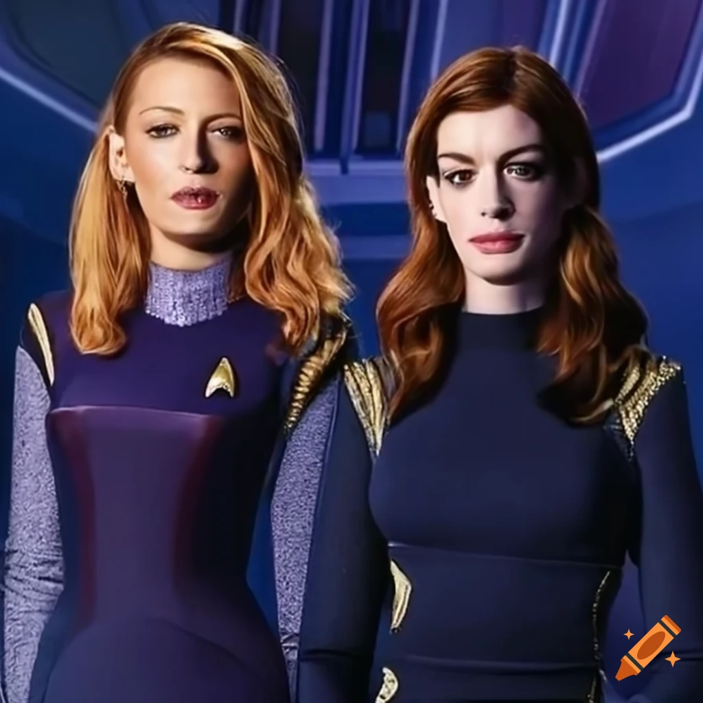 Blake Lively and Anne Hathaway as Sister Starfleet officers on a ...