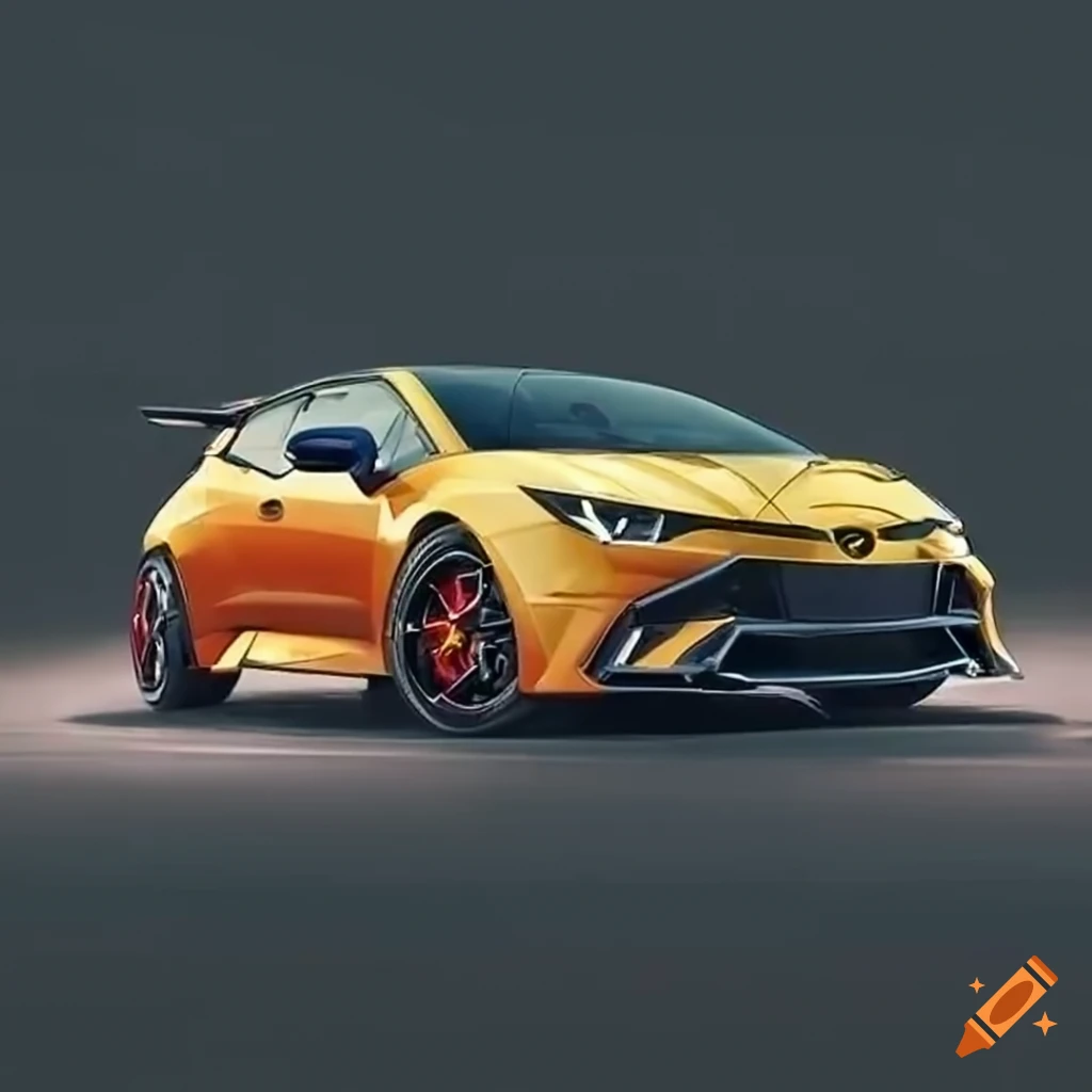 Lamborghini corolla gr 3-door coupe hatchback on Craiyon
