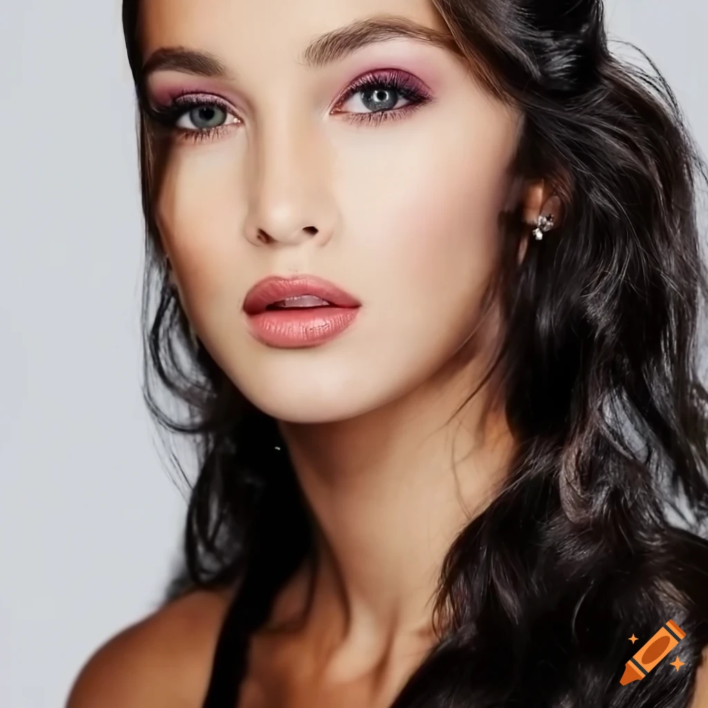 High fashion model portrait in intricate style by Patrick Kelly on Craiyon