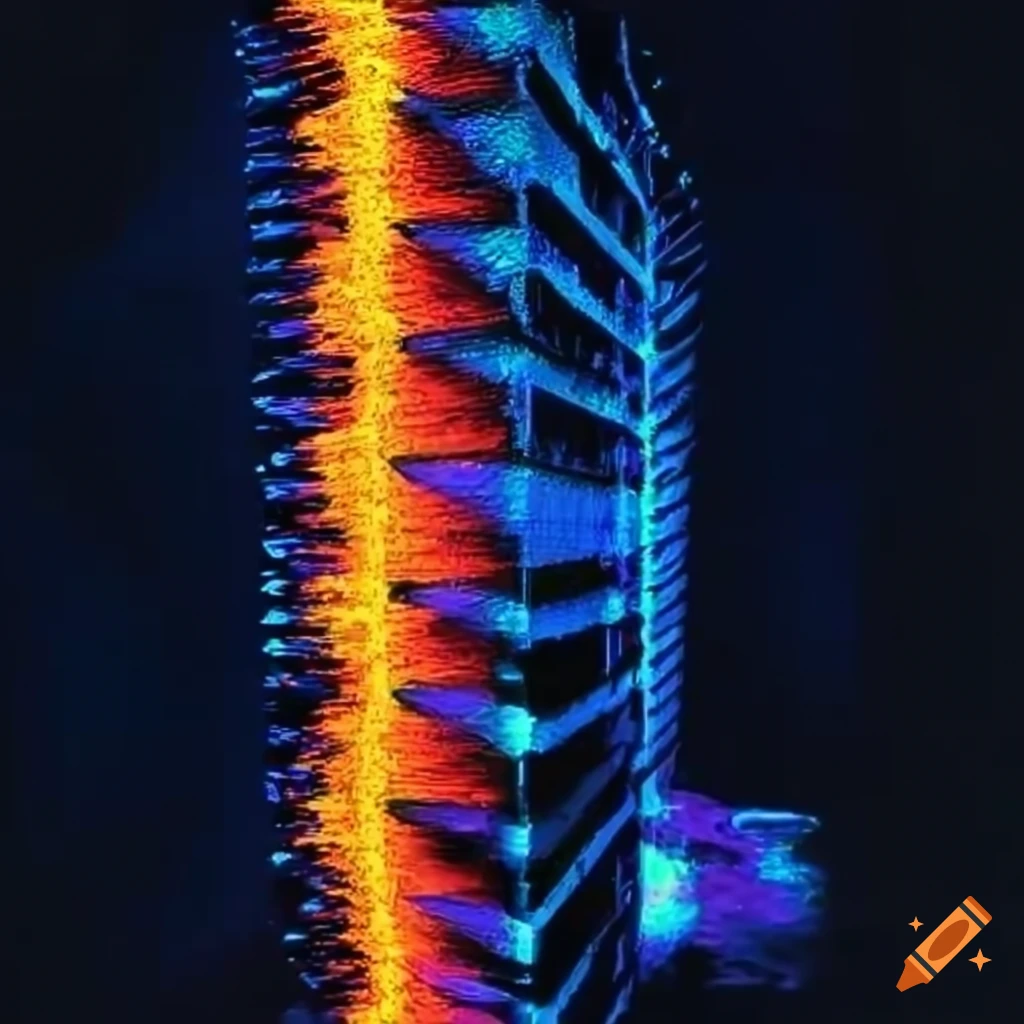 Simulating thermal heatflows in a building using Python on Craiyon
