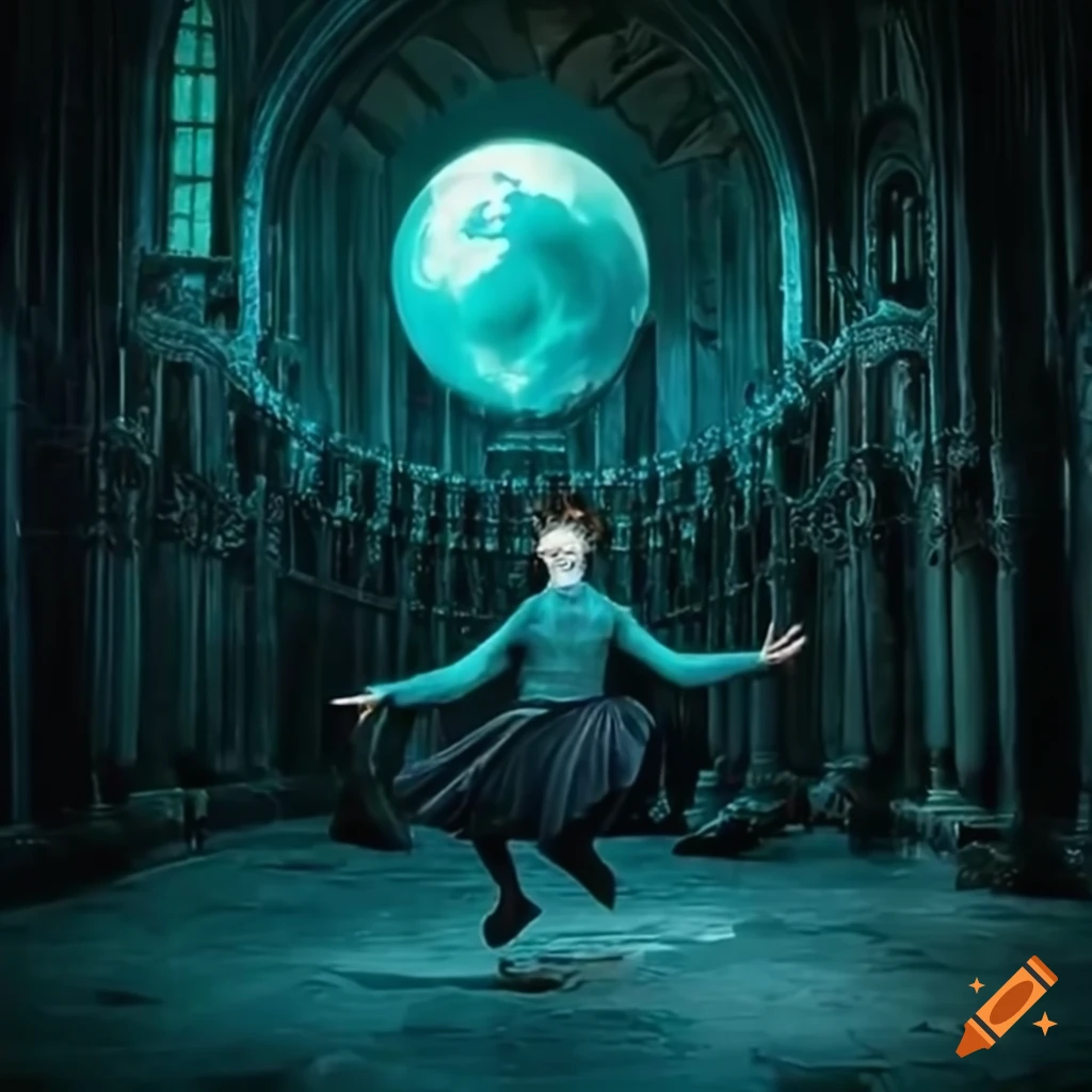 Dance-off between Harry Potter and Lord Voldemort at a magical ball on ...