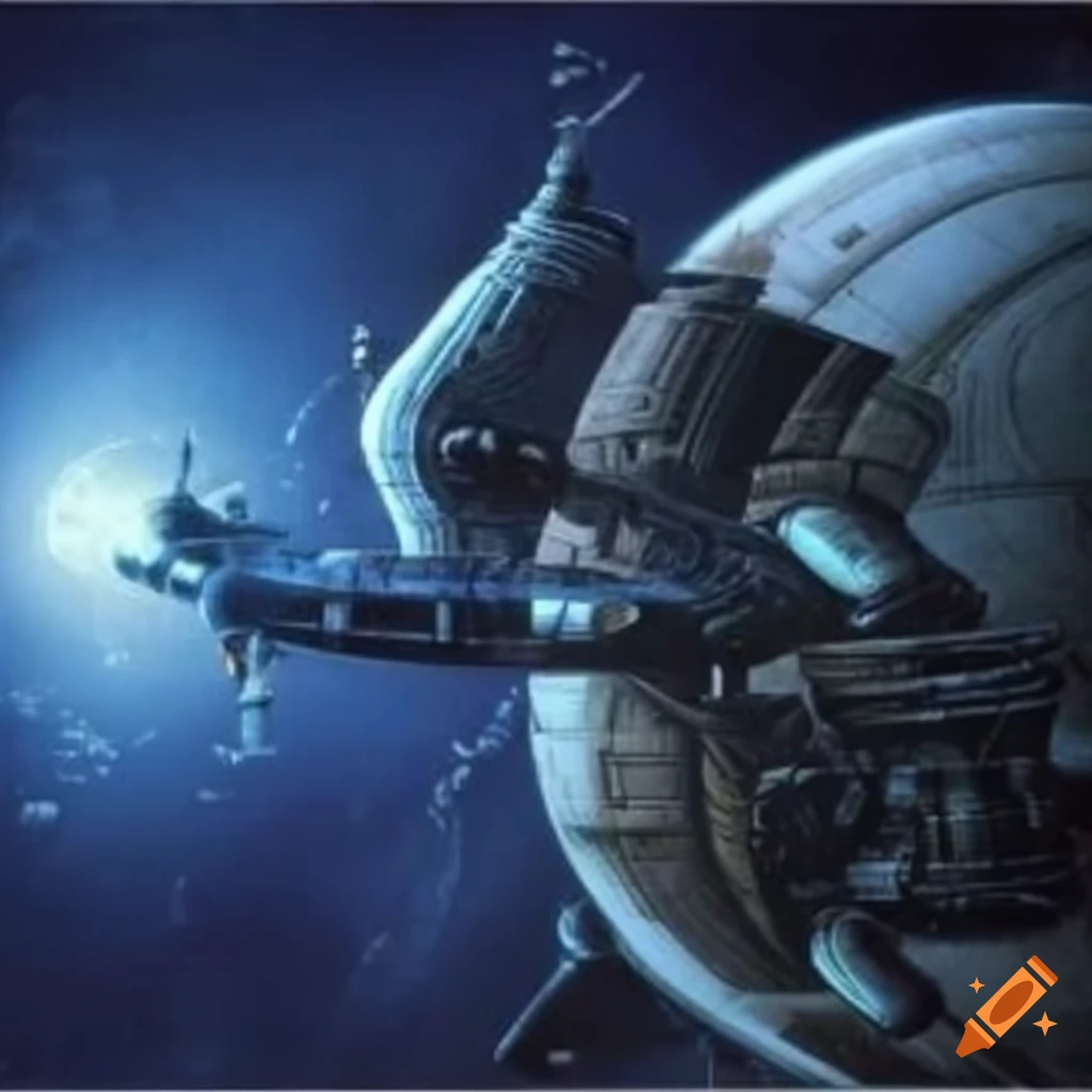 French science fiction artwork on Craiyon