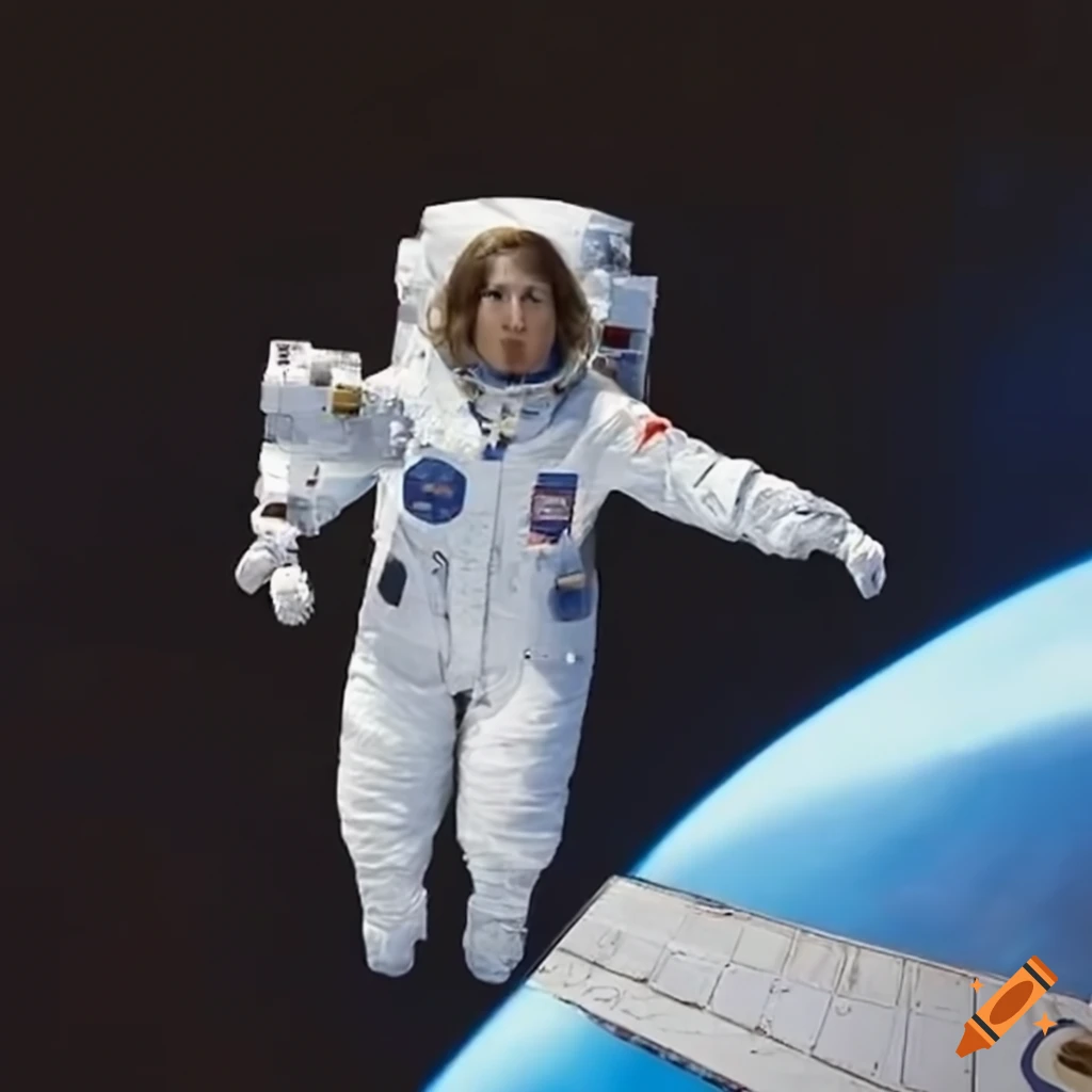 Giant women in space on Craiyon