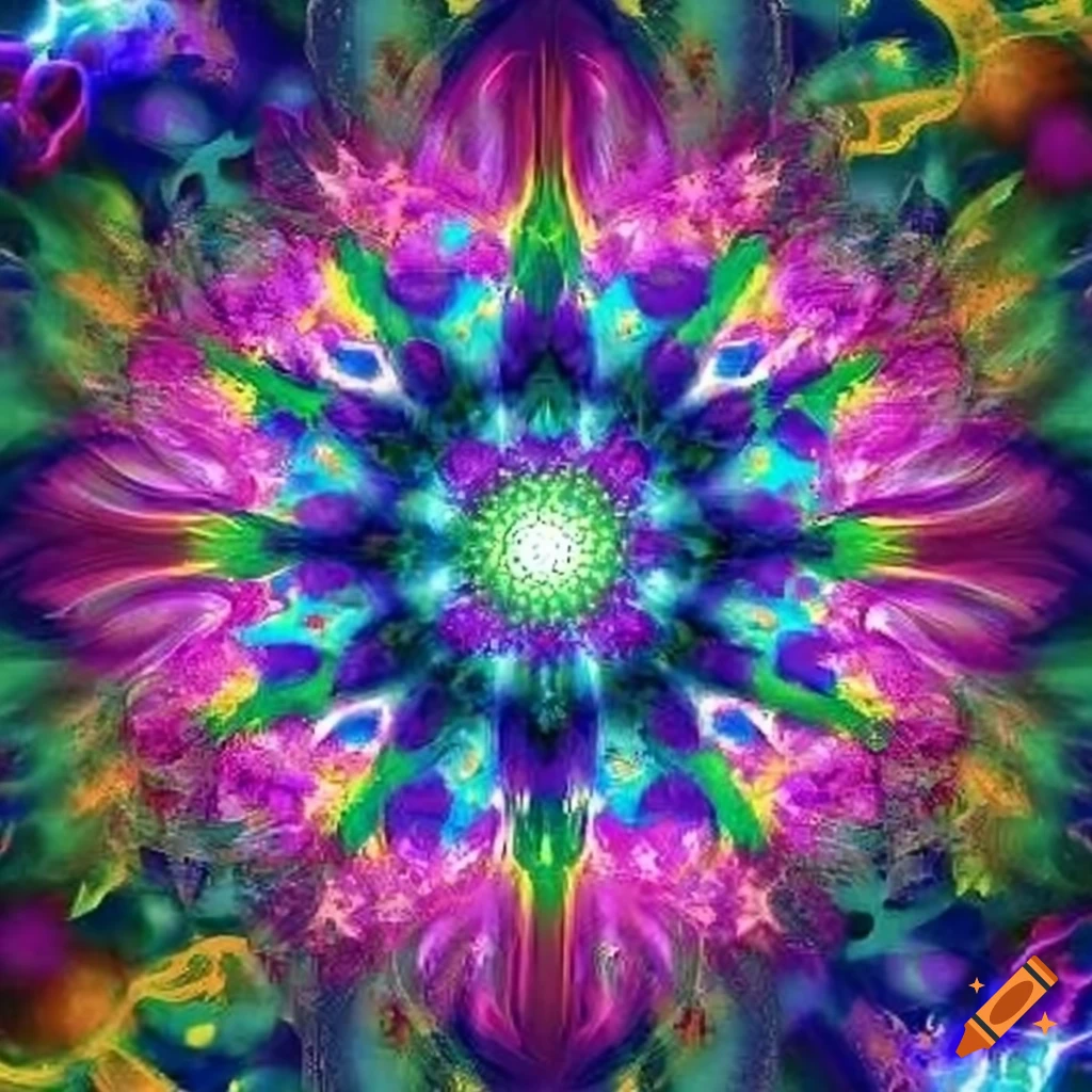 Godly rainbow universal creation cosmos symmetry on Craiyon