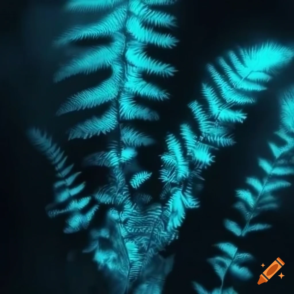 Stunning features and beautiful light with cool glow fern pattern on ...