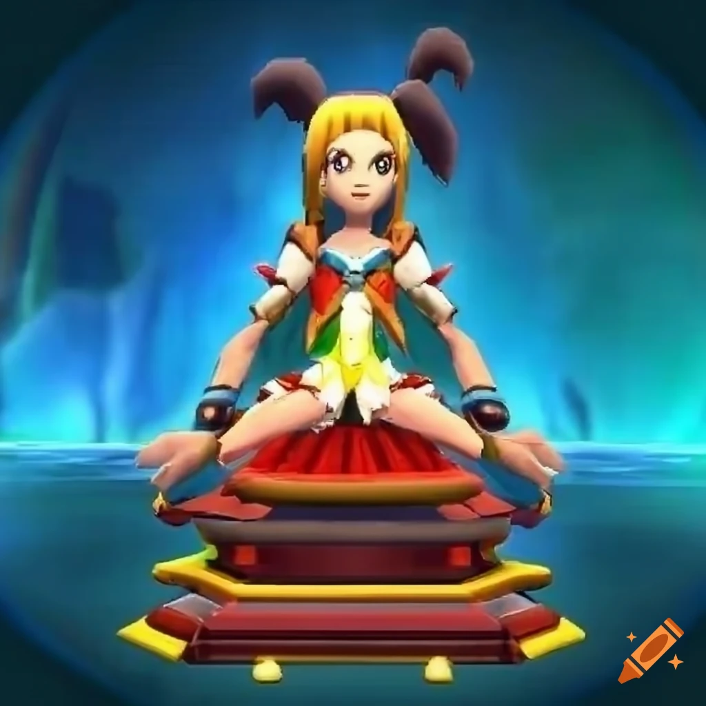 In-game screenshot depicting characters from various games and shows on ...