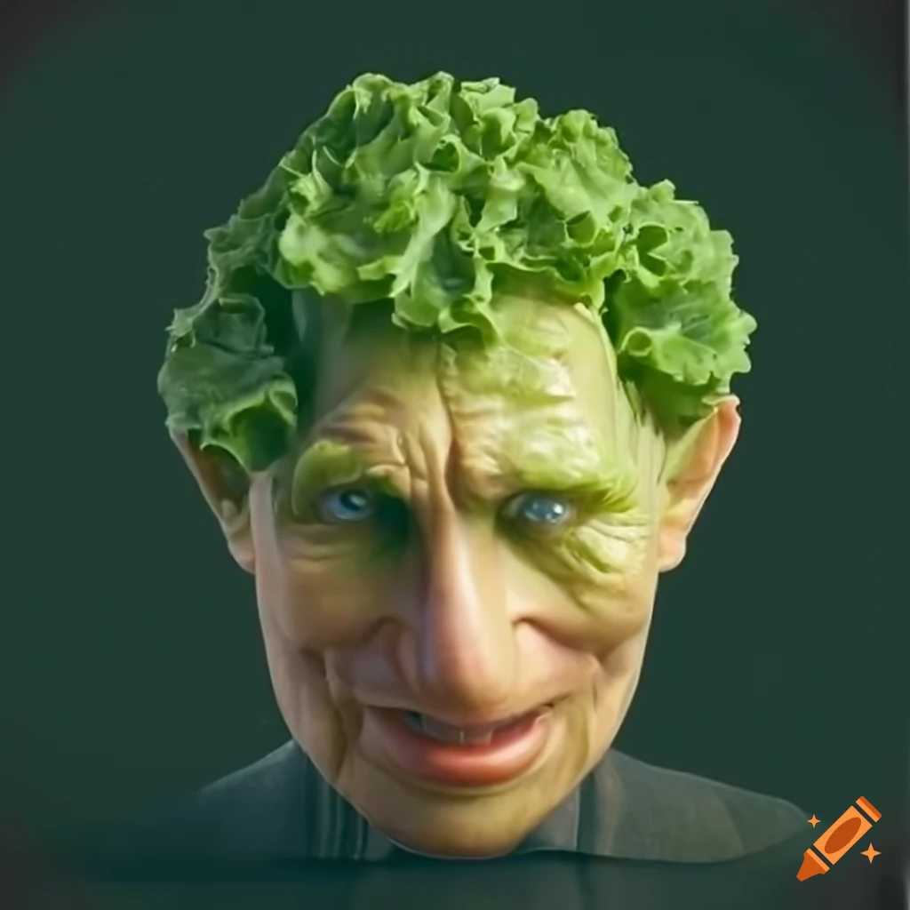 Lettuce man on Craiyon