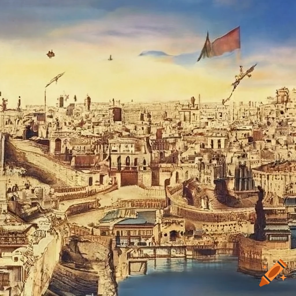 Detailed historical map of damascus during the third crusade with ...