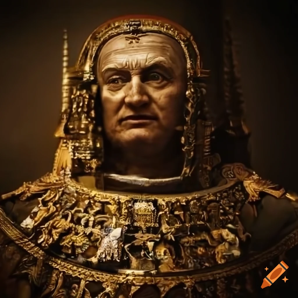 Emperor of Mankind in a high-resolution documentary photograph on Craiyon