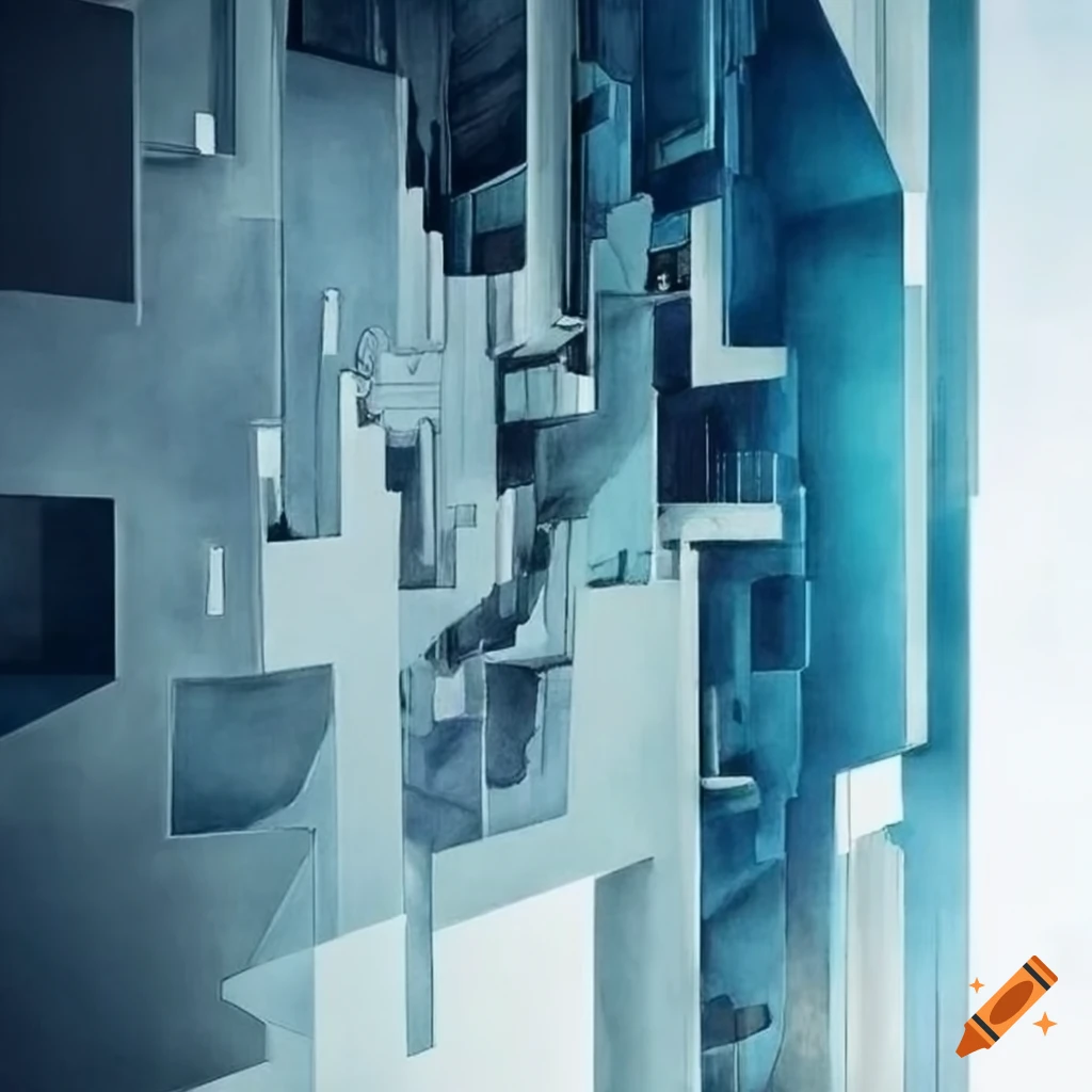 Futuristic cutting-edge structure inspired by yoshitaka amano's ...