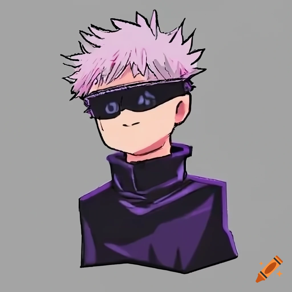 Gojo Satoru character in Roblox style on Craiyon