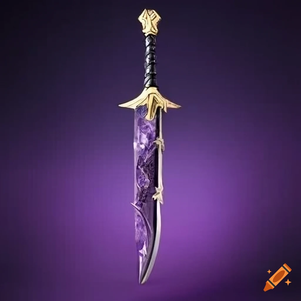 Amethyst single-handed sword on Craiyon