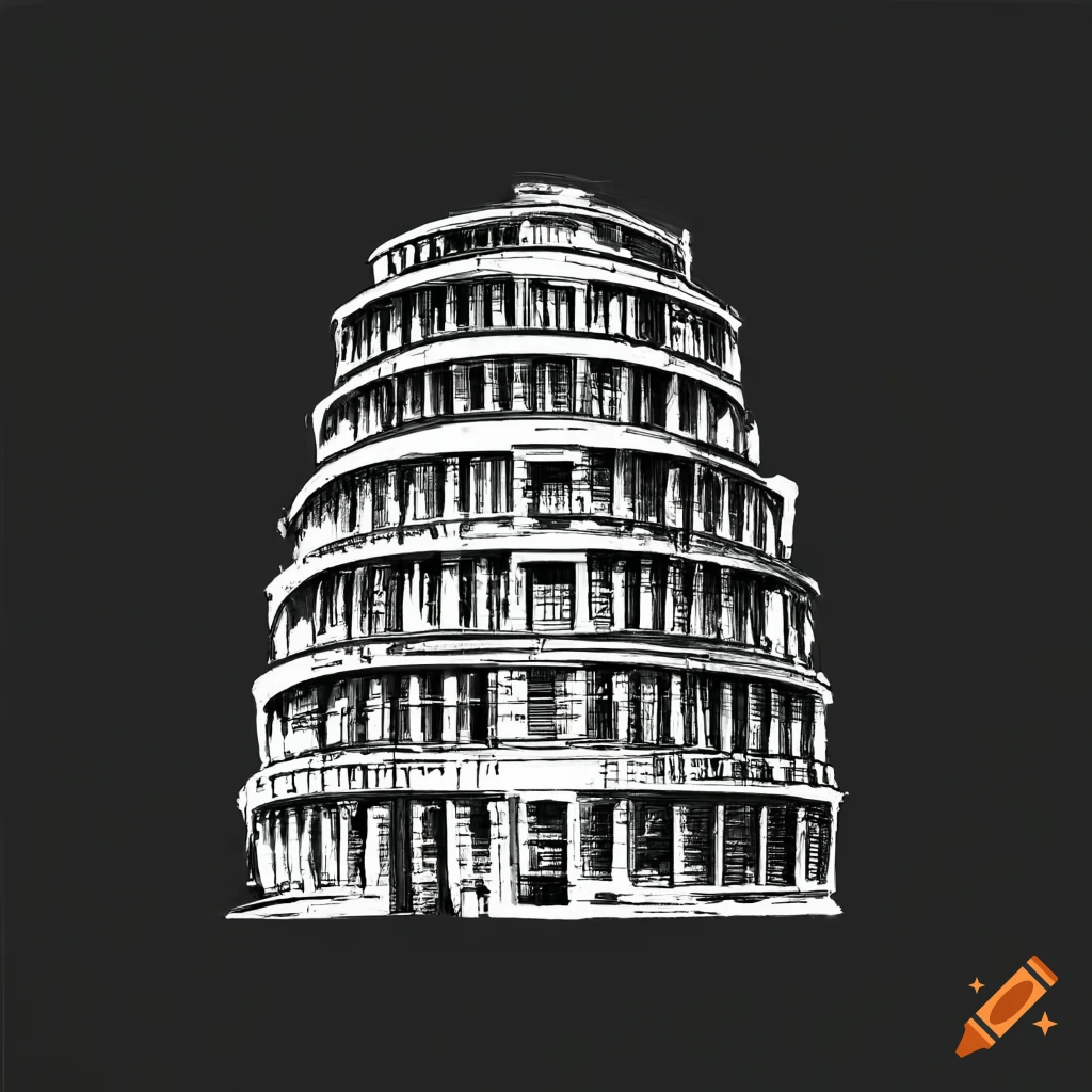 Babel library facade architecture on Craiyon