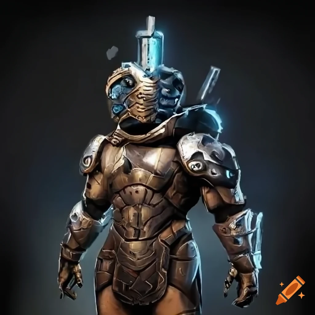 Space gladiator armor on Craiyon