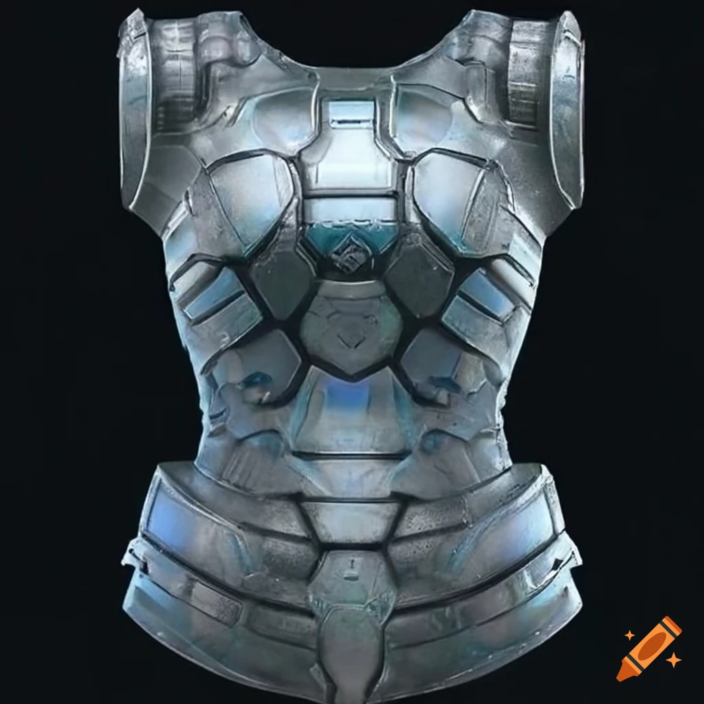 Adorned magic massive body armor with vertical symmetry on Craiyon
