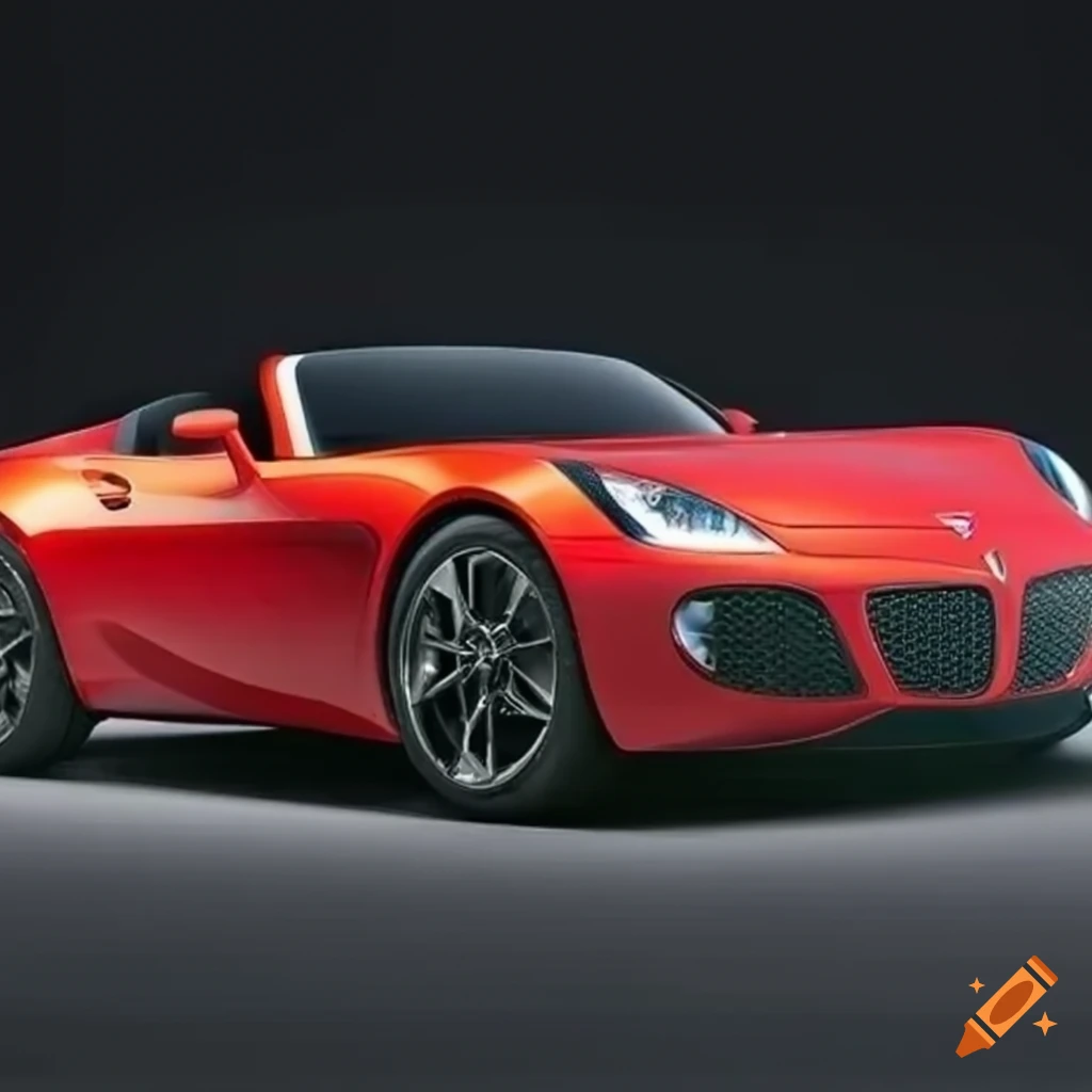 Sleek 2023 Pontiac Solstice 4.2L sports car model renders on Craiyon