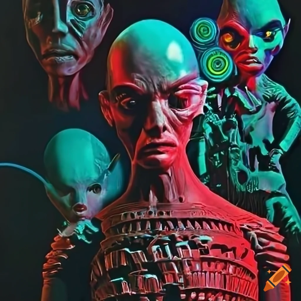 1963 bbc movie poster featuring weird alien creatures in sci-fi ...
