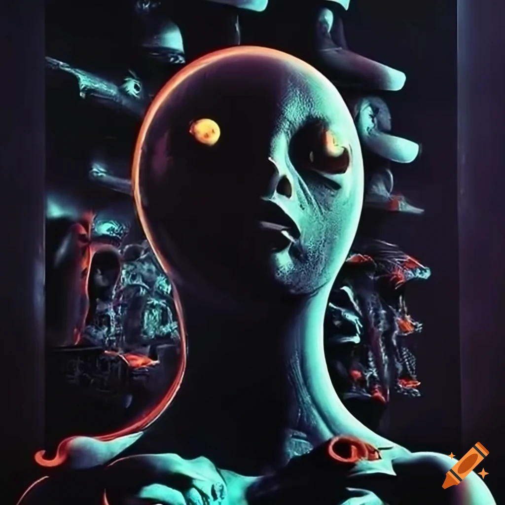 Technological Twist 4k 1963 BBC movie poster with weird alien creatures ...