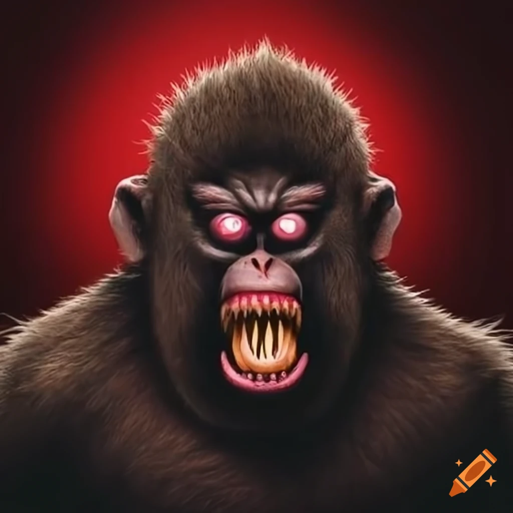 Devil monkey on Craiyon