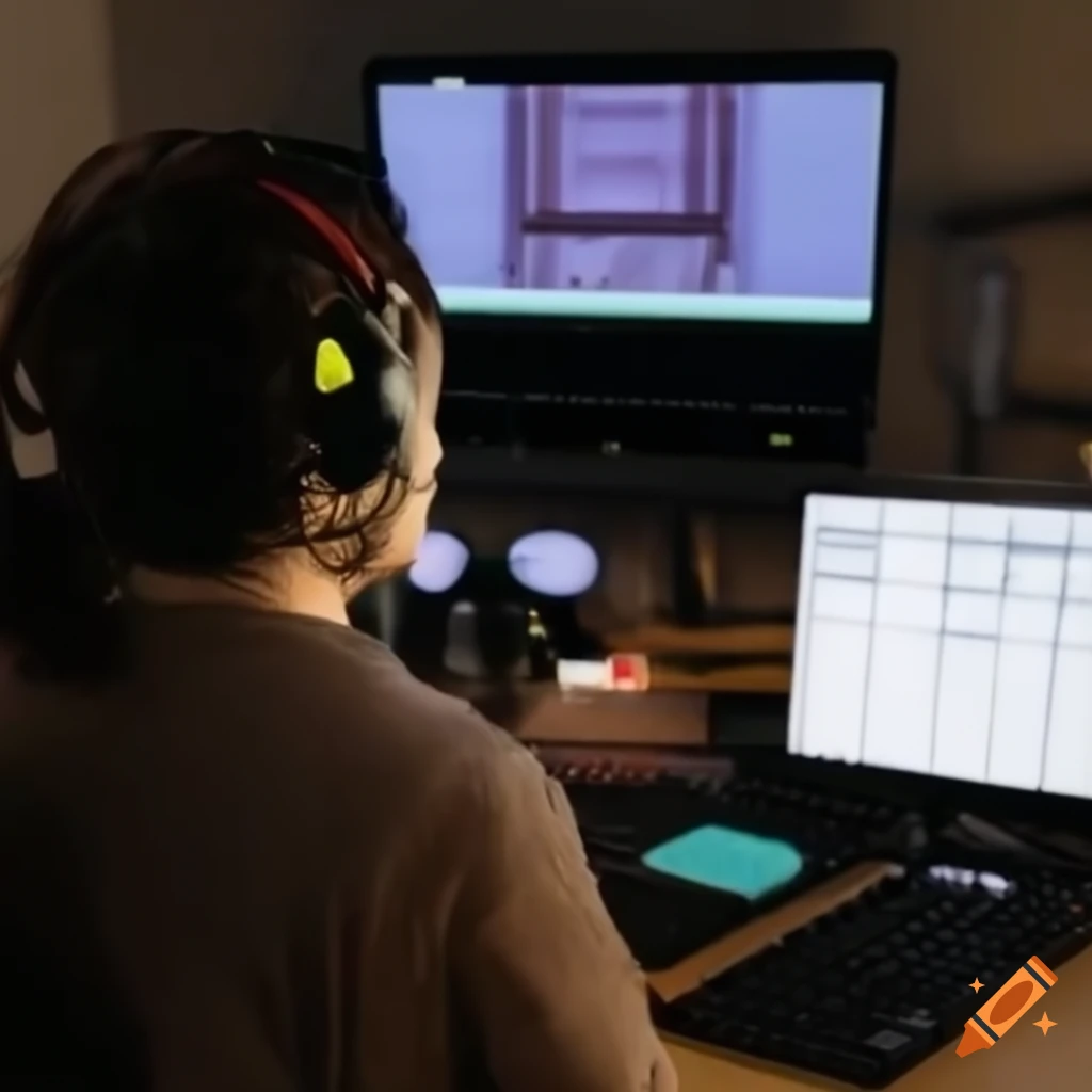 Behind the scenes at Livestream Without End, Year 259 on Craiyon